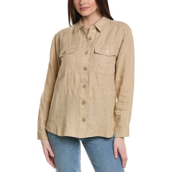 Michael Stars | Jackets & Coats | Michael Stars Whitney Linen Shacket ...